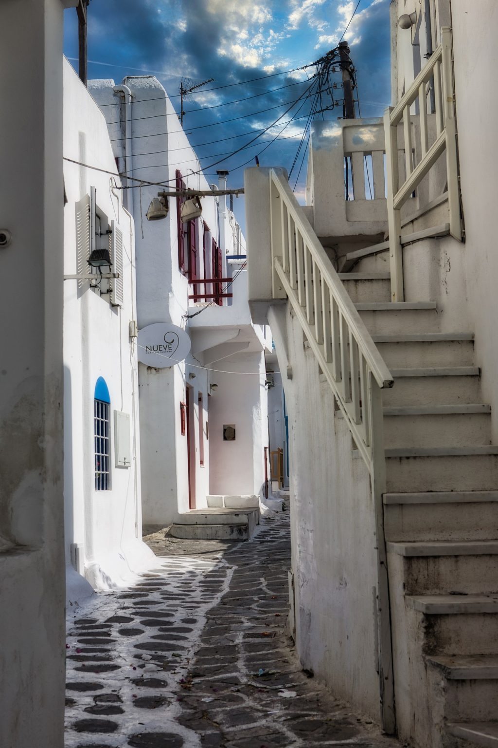 Chora von Mykonos: Ein Labyrinth aus weiß getünchten Wegen und blauen ...